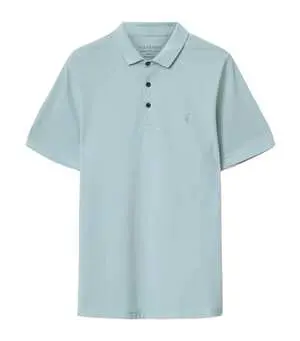 ALLSAINTS Organic Cotton Reform Polo Shirt - Blue