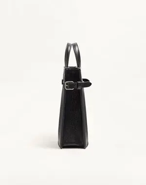 Valentino Garavani Small Grained Leather Shopping Bag