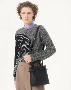 Valentino Garavani Small Grained Leather Shopping Bag