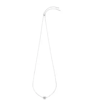 Loewe Sterling Bombé Anagram Necklace - Silver