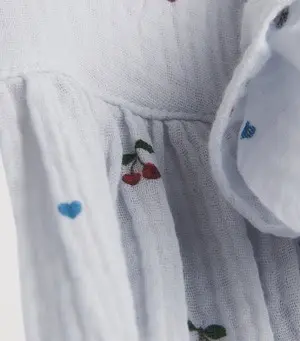 KONGES SLOJD Konges Sløjd Organic Cotton Cherry Print Frill Sleeve Dress