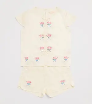 KONGES SLOJD Konges Sløjd Embroidered Sheeny Shorts