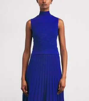 EDELINE LEE Sleeveless High Neck Knit Top