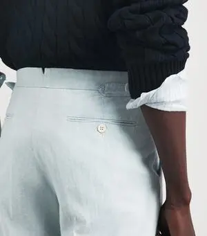 Polo Ralph Lauren Linen Straight Leg Trousers