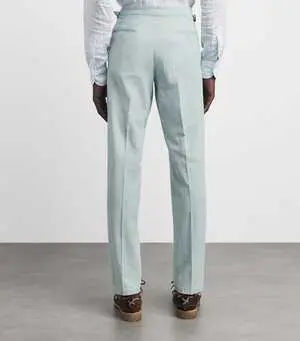Polo Ralph Lauren Linen Straight Leg Trousers