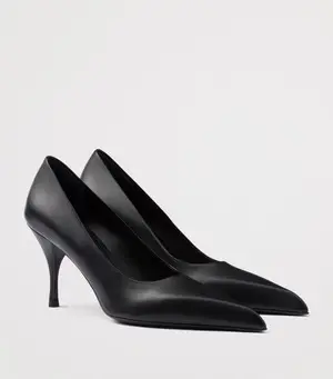 Prada Leather Pointed Toe Stiletto Pumps