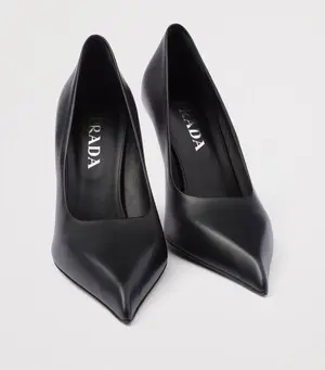 Prada Leather Pointed Toe Stiletto Pumps