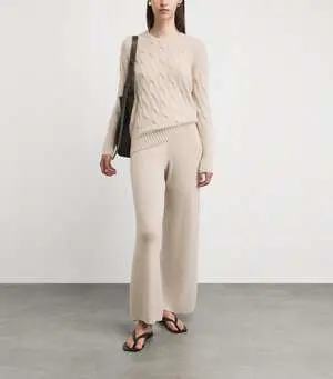 Johnstons Of Elgin Wool Ribbed Trousers