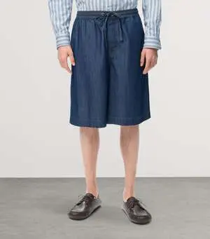 Loewe Drawstring Denim Shorts