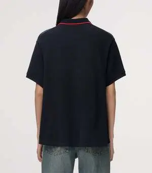 Loewe Stretch-cotton Polo Shirt With Asymmetric Hem