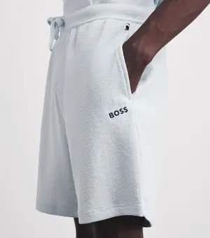 BOSS Waffle-knit Logo Shorts