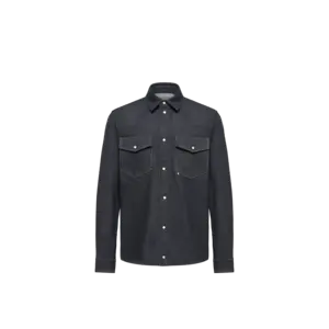 Moncler Denim Long Sleeve Shirt - Blue