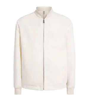 Canali Linen-silk Bomber Jacket