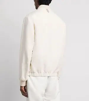 Canali Linen-silk Bomber Jacket