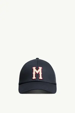 Moncler Cotton Gabardine Baseball Cap - Blue