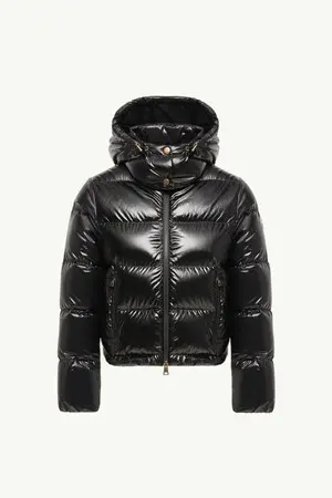 Moncler Cropped Down Jacket - Black
