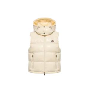 Moncler Moncler Niverolle Short Down Vest White