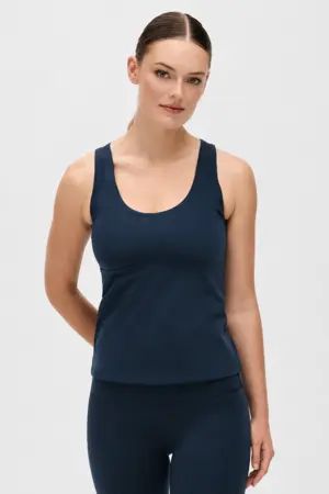 ELASTIQUE ATHLETICS L'original Lymphatic Tank - Navy