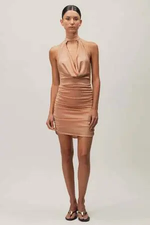 BAOBAB Donna Mini Dress With Halterneck And V-neckline