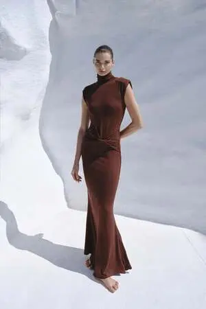 BAOBAB Leo Maxi Dress - Brew
