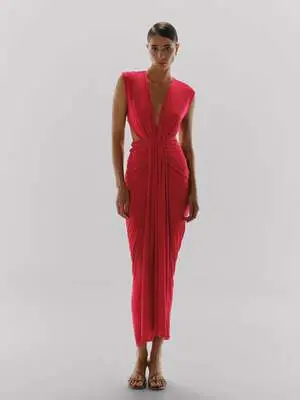 BAOBAB Nia Maxi Dress - Orange Red