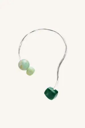 BAOBAB Pensiero Necklace - Jadeite Silver