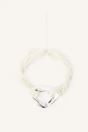BAOBAB Ava Beaded Necklace - Silver