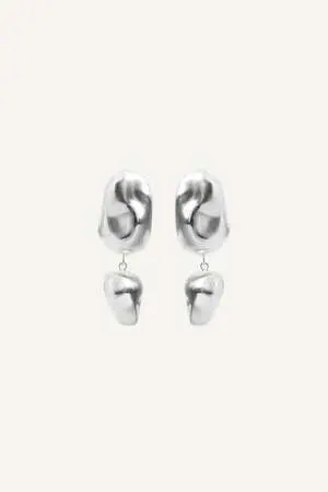 BAOBAB Pearlescent Earrings - Silver