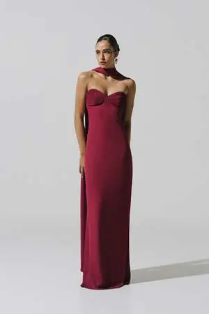 BAOBAB Athena Maxi Dress - Cabernet