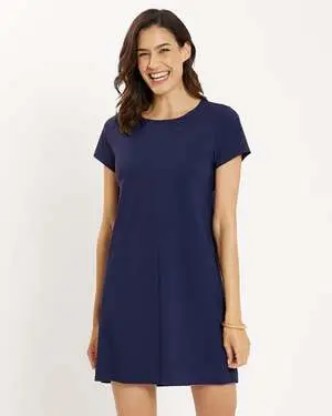 Jude Connally Jude Connally Ella Dress - Lightweight T-Shirt Style Navy