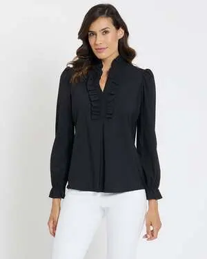 Jude Connally Wren Top Lightweight Jude Cloth - Black