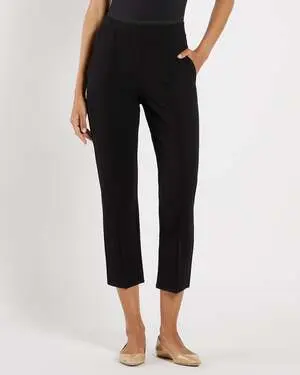 Jude Connally Tobi Pant Firm Finish Ponte Slim Leg Trousers - Black / Regular