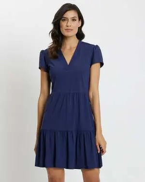 Jude Connally Ginger Dress - Lightweight Jude Cloth Navy