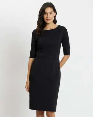 Jude Connally Monique Sheath Dress With Scoop Neckline
