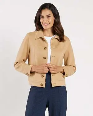 Jude Connally Hudson Jacket Faux Suede - Camel