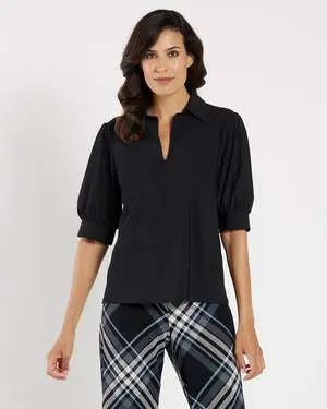 Jude Connally Calista Top Lightweight Jude Cloth - Black