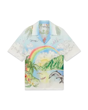 Casablanca Aloha Short Sleeve Silk Shirt - Multicolor