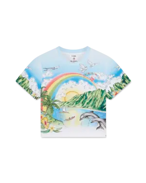 Casablanca Aloha Cropped Baby Tee