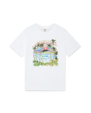 Casablanca Volcano Short Sleeve T-shirt - Multicolor