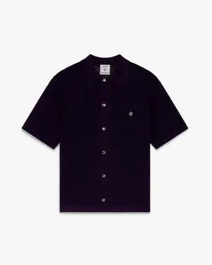 Casablanca Purple Short Sleeve Mesh Shirt