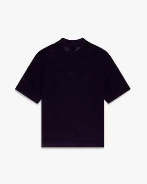 Casablanca Purple Short Sleeve Mesh Shirt