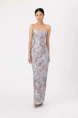 SAU LEE Ilsa Strapless Gown