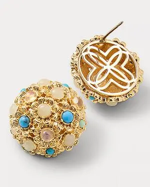 Lilly Pulitzer® Harlillyquin Stud Earrings With Semi-precious Stones