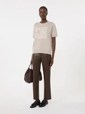 Max Mara Wool And Cashmere Intarsia Knit Sweater