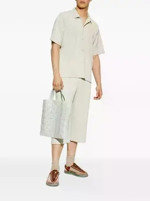 Issey Miyake Pleated Cropped Trousers