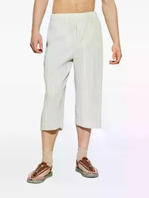 Issey Miyake Pleated Cropped Trousers