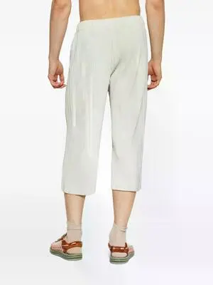Issey Miyake Pleated Cropped Trousers