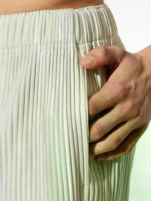 Issey Miyake Pleated Cropped Trousers