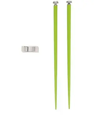 Shanghai Tang Chinese Zodiac Ox Chopsticks - Green