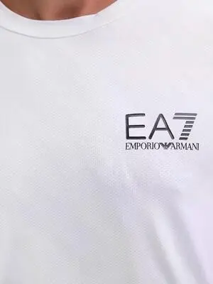 EA7 Logo-print Crew-neck T-shirt